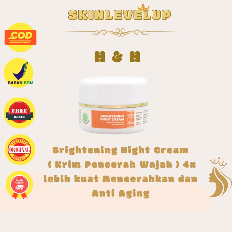 Jual Discount H&H Brightening Night Cream 10gr ( Krim Pencerah Wajah ...