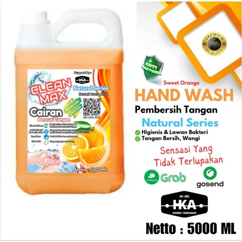 Jual Sabun cuci tangan 5 Liter, Pembersih tangan,Clean Max | Shopee ...
