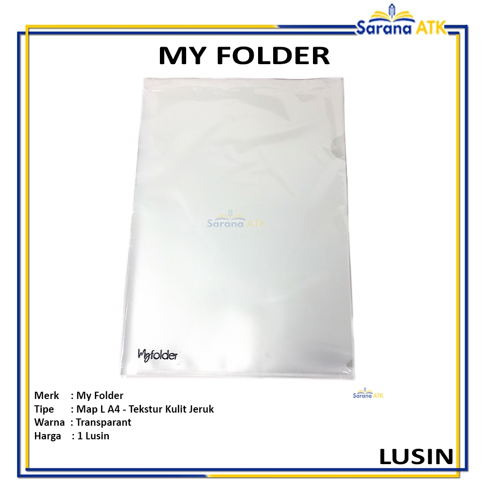 Jual MYFOLDER - Map L A4 Bening Transparant Berstekstur Seperti Kulit Jeruk - Lusin | Shopee ...