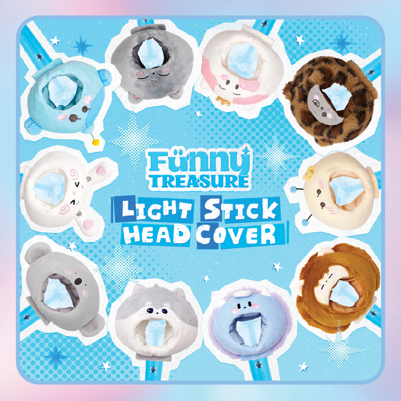 Jual TREASURE - FUNNY TREASURE Lightstick Head Cover | Merch Doll ...