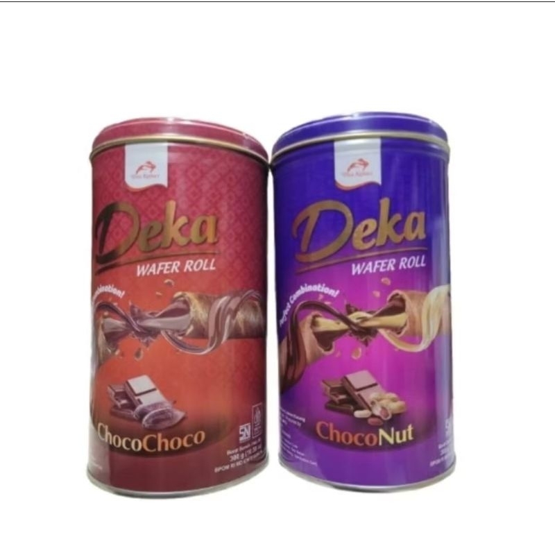 Jual Deka Wafer Roll Kaleng Choco/Choco Nut @300g | Shopee Indonesia