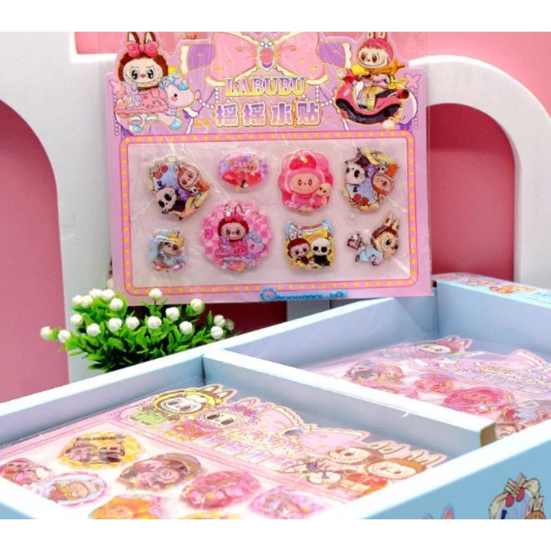 Jual Jz - Sticker Timbul Labubu / Sticker 3D Labubu / Sticker Labubu ...