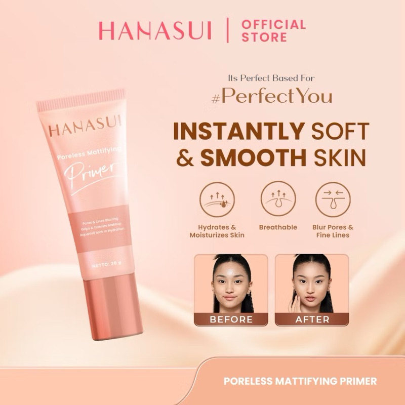 Jual HANASUI - PORELESS MATTIFYING PRIMER | Shopee Indonesia