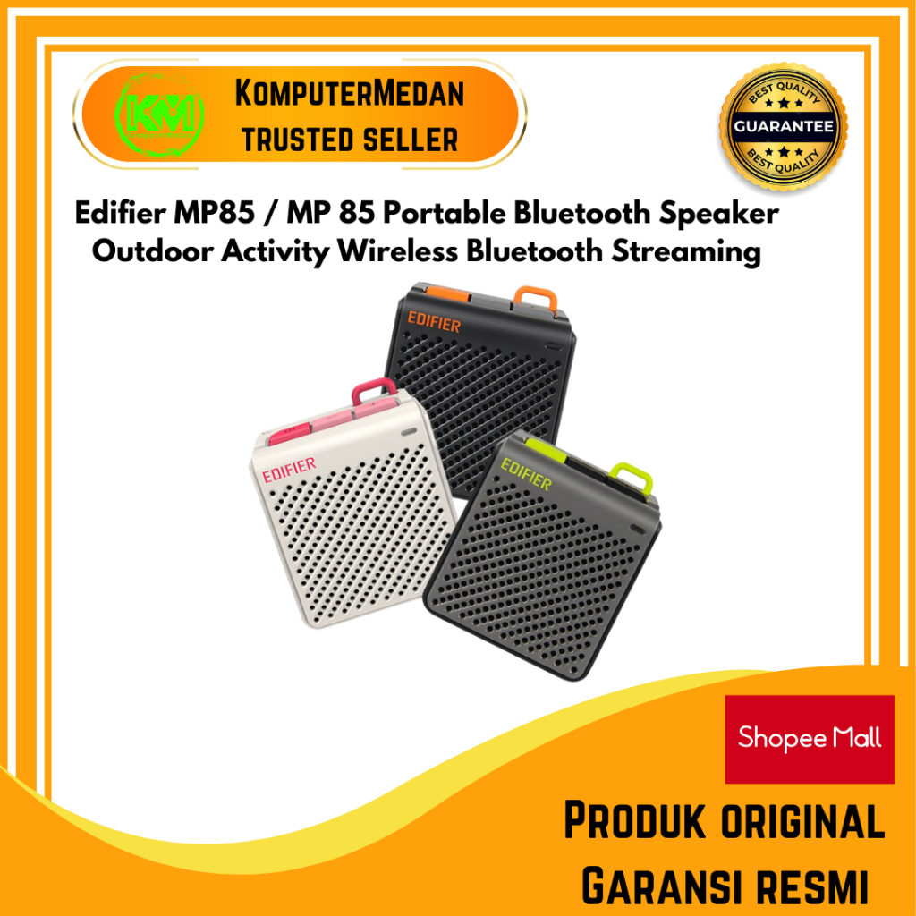 Jual Speaker Edifier MP85 / MP 85 Portable Bluetooth Speaker Outdoor Activity Wireless Bluetooth ...