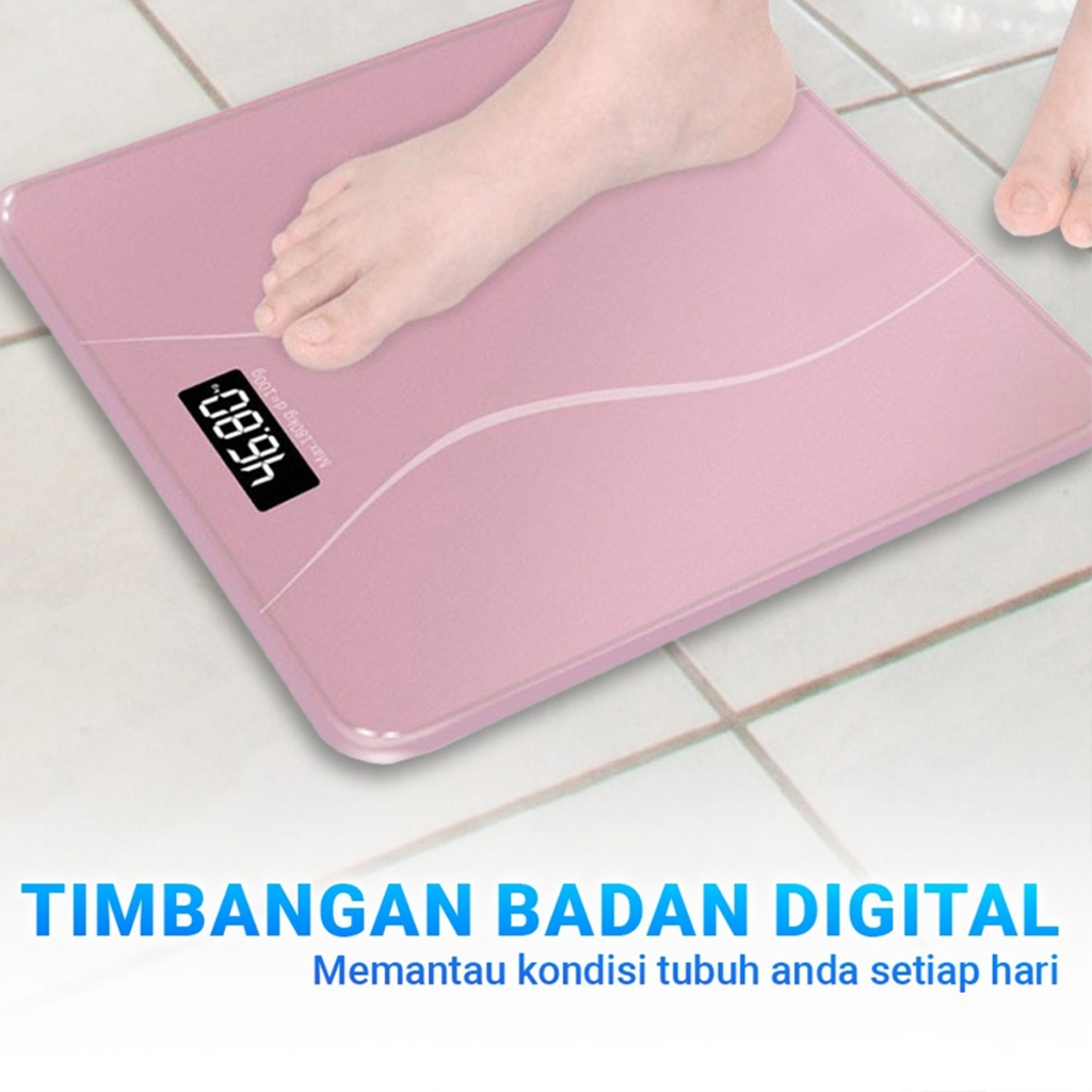 Jual Timbangan Badan USB Digital Kaca 180Kg | Shopee Indonesia
