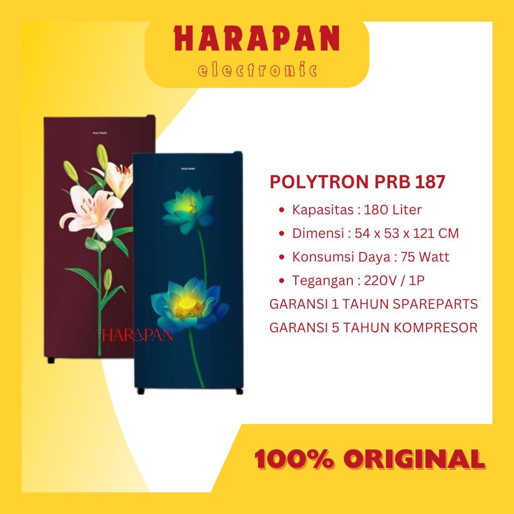 Jual KULKAS 1 PINTU POLYTRON PRB 187 / LEMARI ES FREZEER PRB 189 - 150 ...