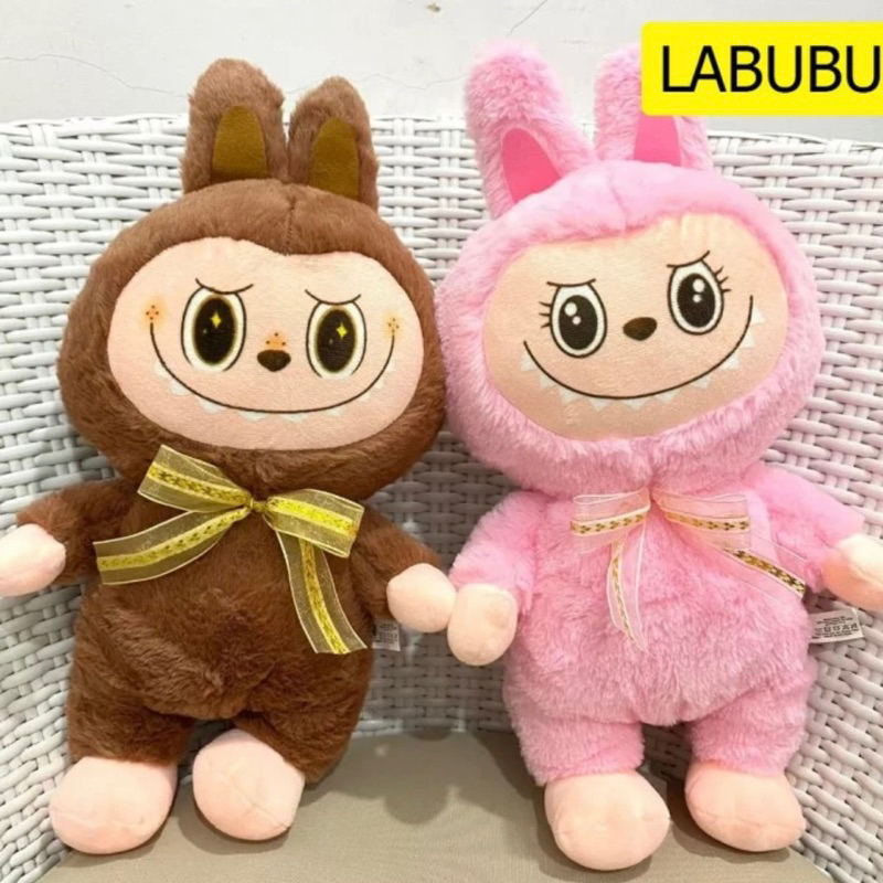 Jual Boneka Labubu Jumbo 40 cm Labubu Doll Halus Lembut Hadiah Kado ...