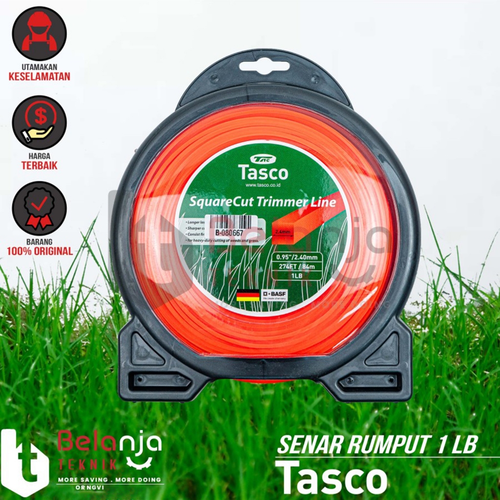 Jual Tasco Trimmer Line 1 LB Tali Senar Mesin Potong Rumput 84 Meter 2 ...