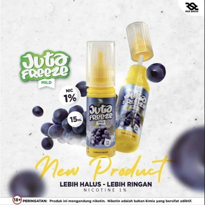 Jual Liquid Juta Freeze Mild Purple Grape Salt Nic 10MG 15ML Authentic ...