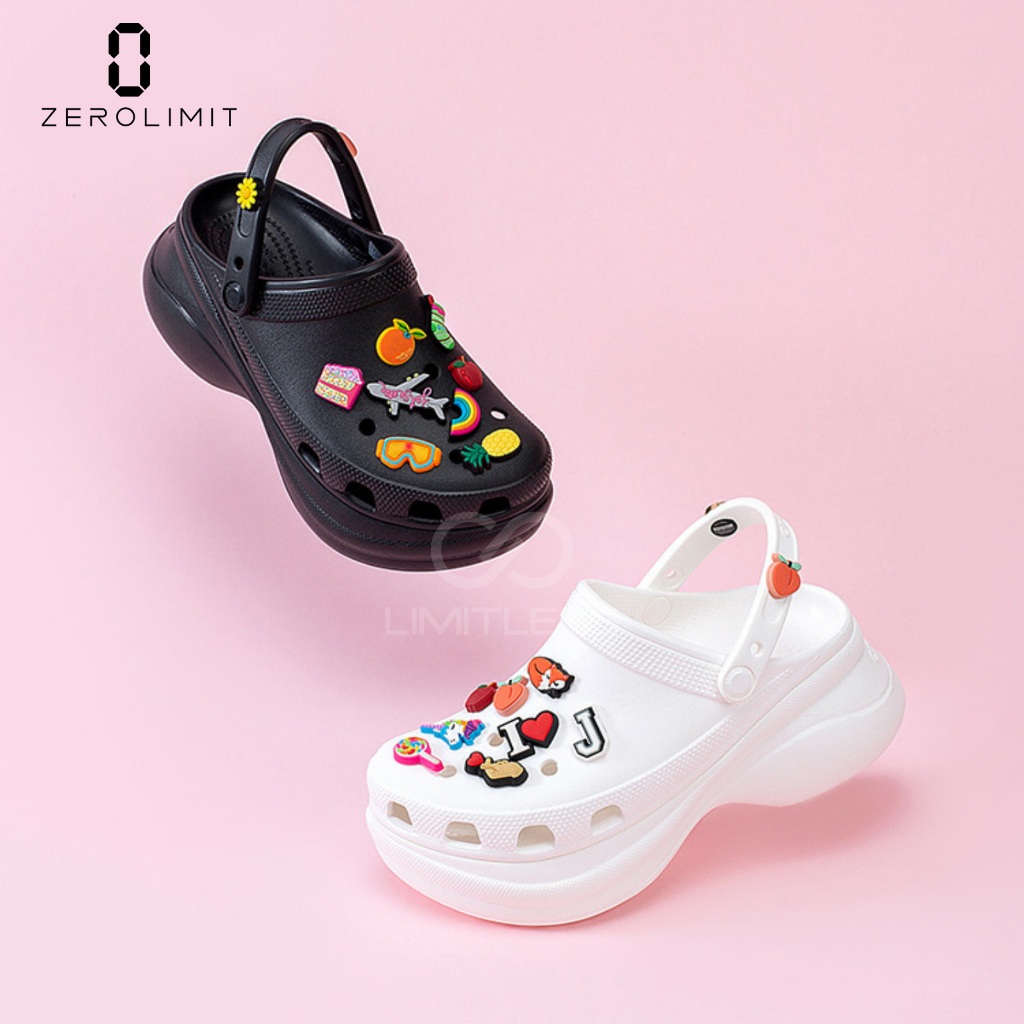 Jual Zerolimit - Sandal Wanita Wedges FUJI Jibbitz terbaru 2025 Sendal ...