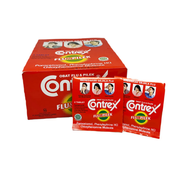 Jual Contrex Box / Obat Flu dan Pilek / Demam / Sakit Kepala | Shopee ...