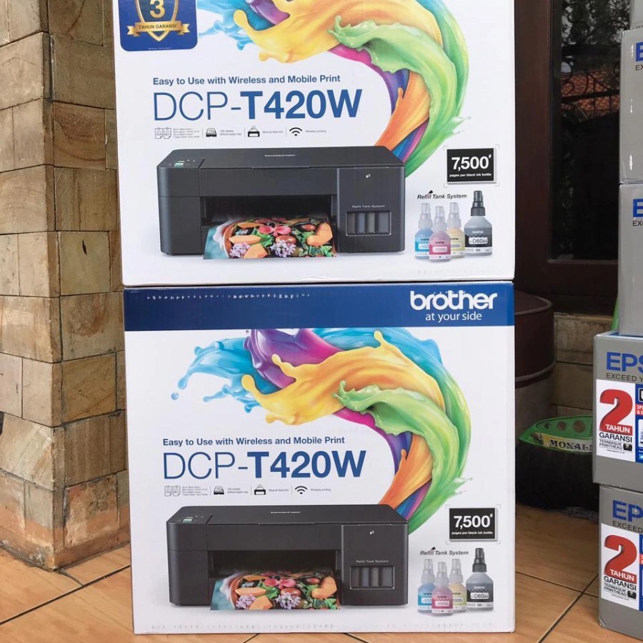 Jual PRINTER BROTHER Refill Tank Printer DCP-T420W | Shopee Indonesia