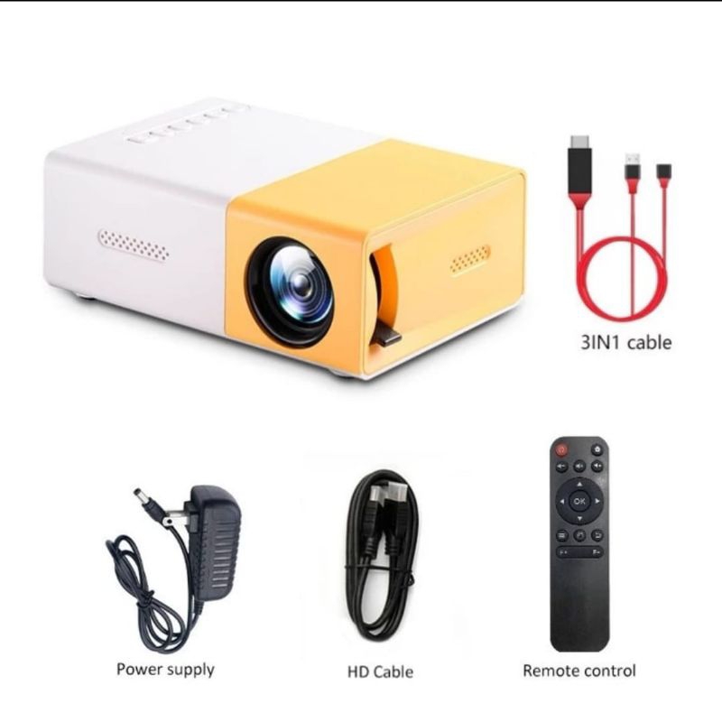 Jual Mini Proyector LED YG300 / YG-300 / YG 300 LCD Portable Projector ...