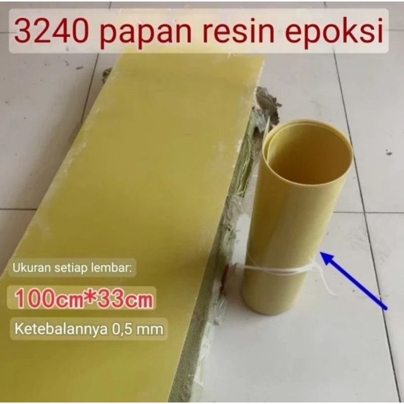 Jual Papan Resin Epoxy FR4 Kuning Plat Isolasi Panel Listrik 100 * 33cm ...