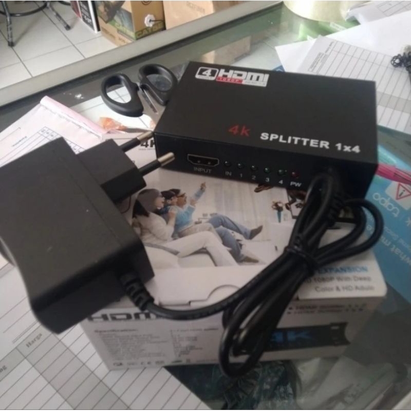 Jual HDMI Splitter 5 Port 1 Input 4 Output | Shopee Indonesia
