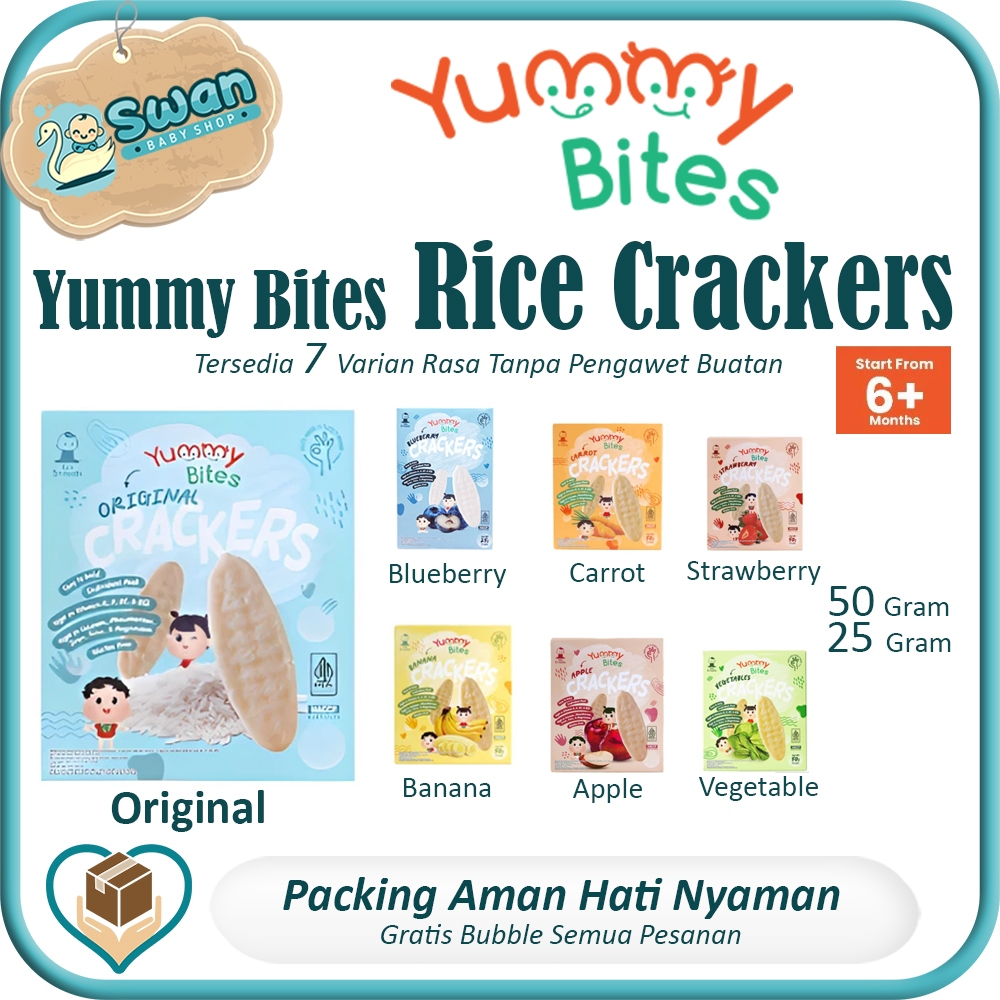 Jual Yummy Bites Rice Crackers / Snack Baby / Cemilan bayi | Shopee ...