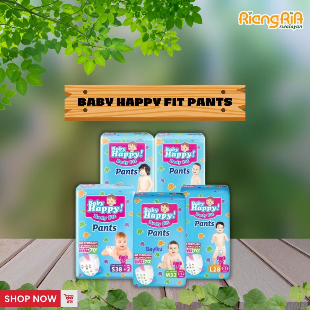 Jual Baby Happy Fit Pants ( S40, L30 , M34 , XL26, XXL24 ) | Shopee Indonesia