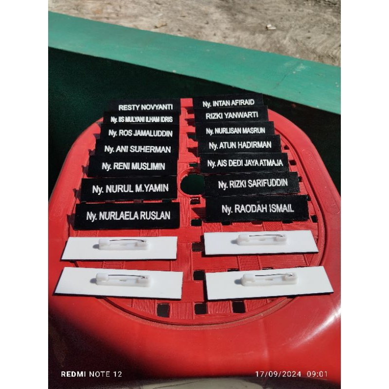 Jual Papan Nama / Nametag PERSIT TERBARU Sesuai MUPUS Ukir / Grafir ...