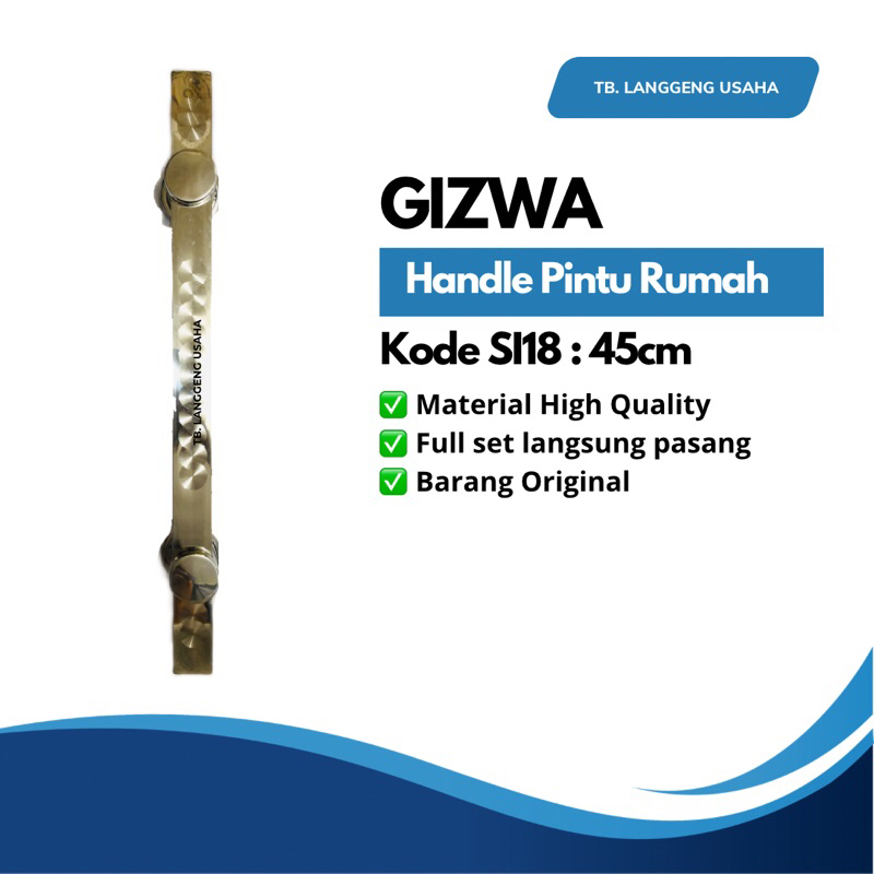 Jual LU HANDLE PINTU 2 KIPAS Si18 Handle Kunci Pintu Rumah Minimalis ...