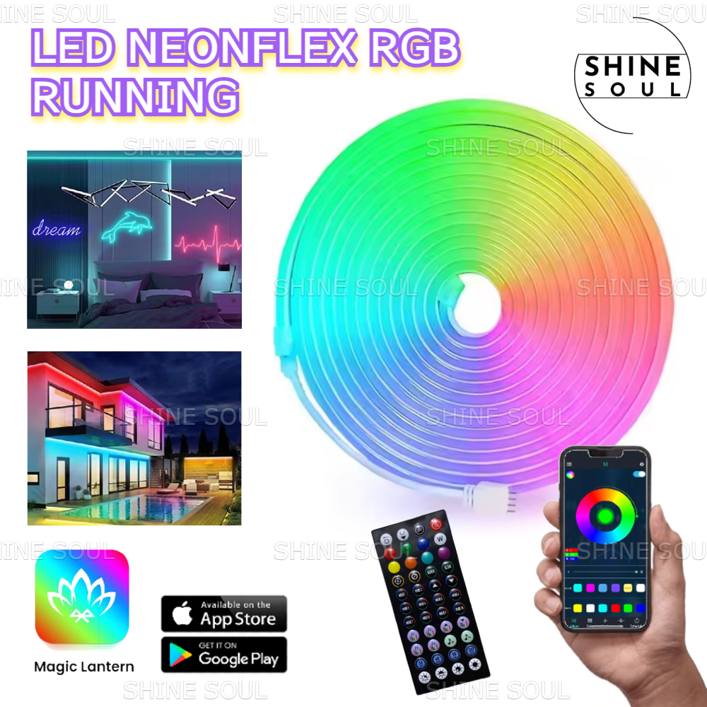 Jual Lampu Hias Neonflex Running RGB LED Strip Neon Flex Lampu Selang ...