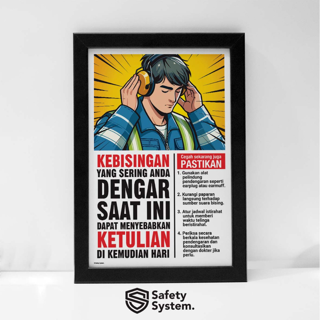 Jual Poster K3 Keselamatan Kerja Safety Kebisingan Yang Anda Dengar ...