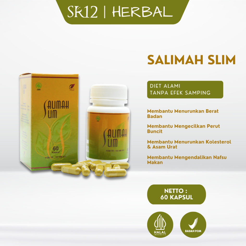 Jual Salimah Slim SR12 Pelangsing Penurun Bedan Badan Ampuh Obat Diet ...
