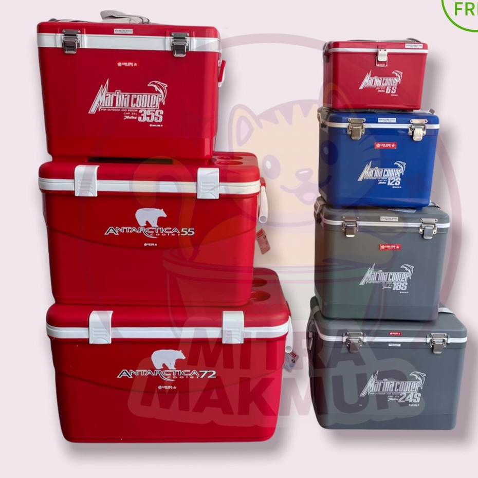 Jual COOLER BOX TEMPAT ES CRYSTAL 6 12 18 24 35S 55 72 CONTAINER BOX ES ...