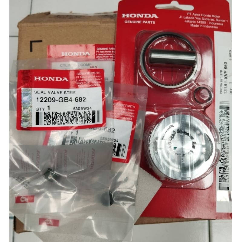 Jual SET BLOK PISTON KIT MOTOR HONDA BEAT KARBU KVY (ORIGINAL) | Shopee ...