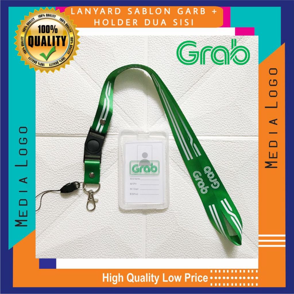 Jual Lanyard Grab Sablon (Paket Murah) | Shopee Indonesia