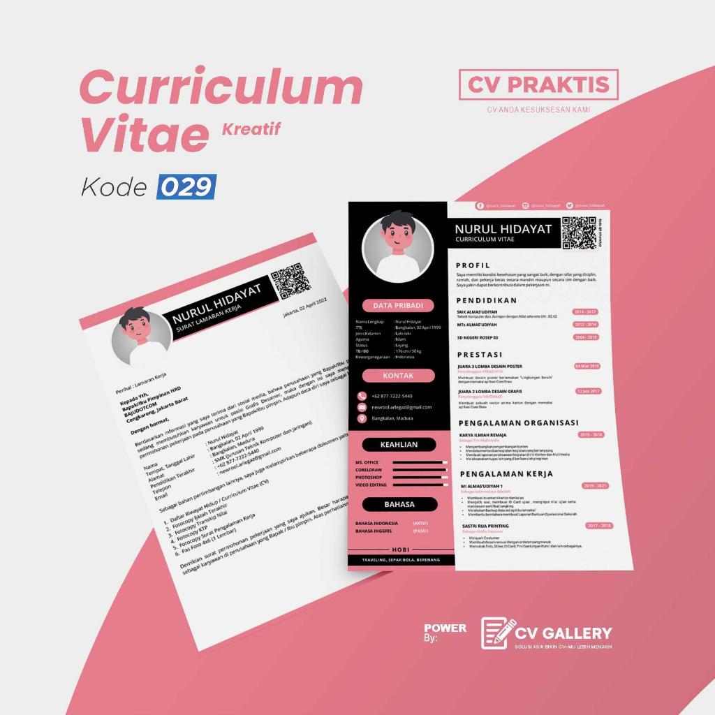 Jual DESAIN 029 | CV KREATIF | CURRICULUM VITAE | RESUME | CV ...
