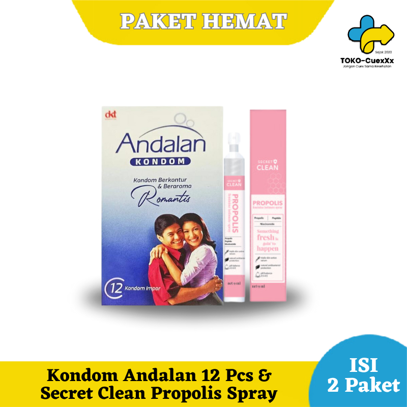 Jual Kondom Andalan Bergerigi Isi 12 pcs & Secret Clean Propolis ...