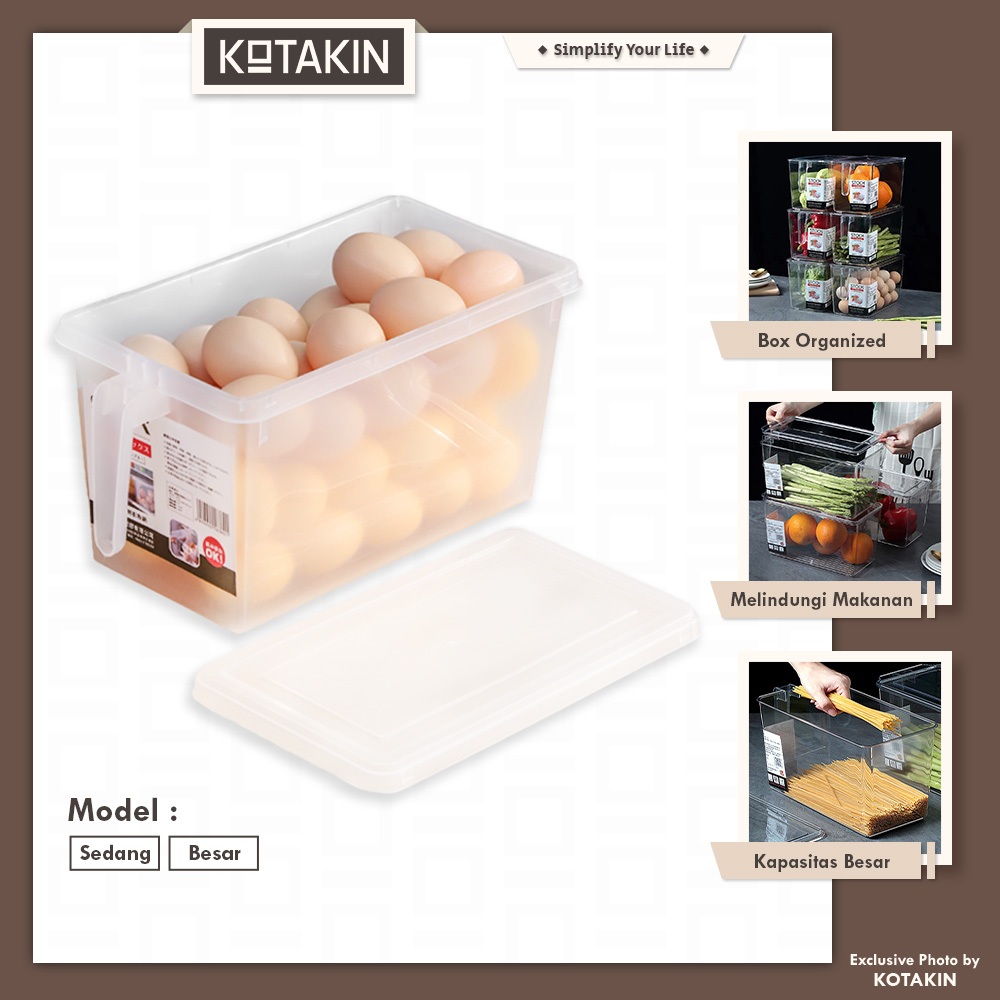 Jual Kotak Penyimpanan Kulkas Tertutup Food Container Tempat Buah Sayur ...