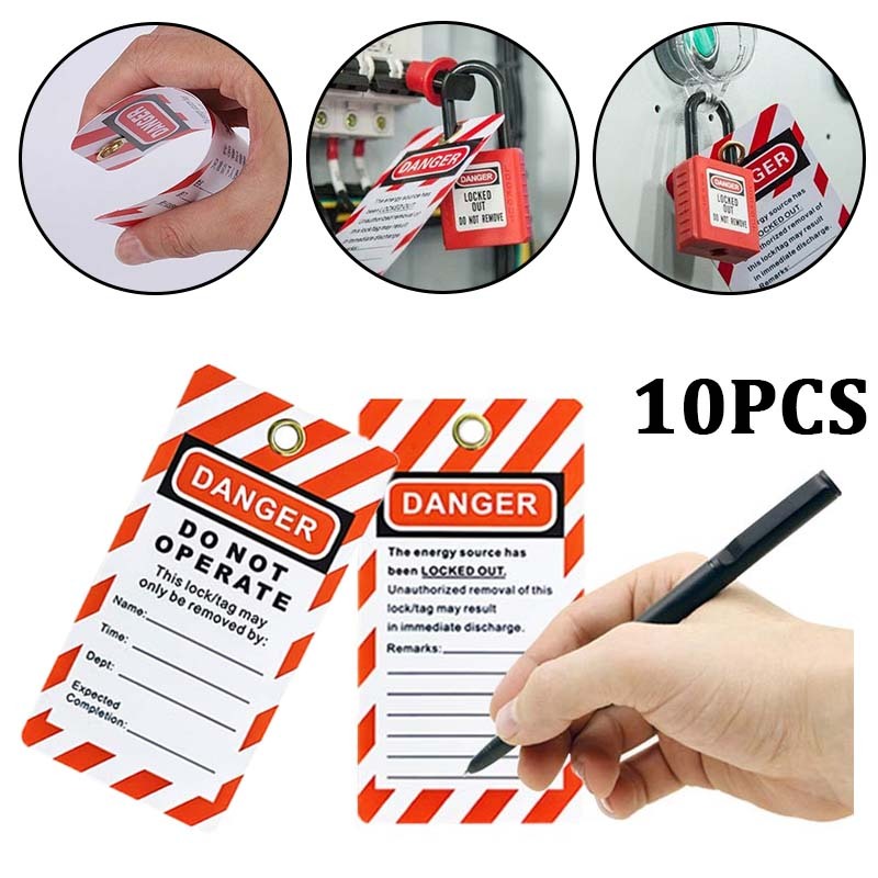 Jual Tag Out Loto Pvc Danger Tag Out Safety Do Not Operate Label ...