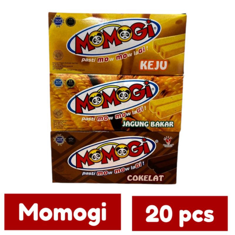 Jual Momogi Stick Snack Biskuit rasa keju jagung bakar coklat isi 20 ...