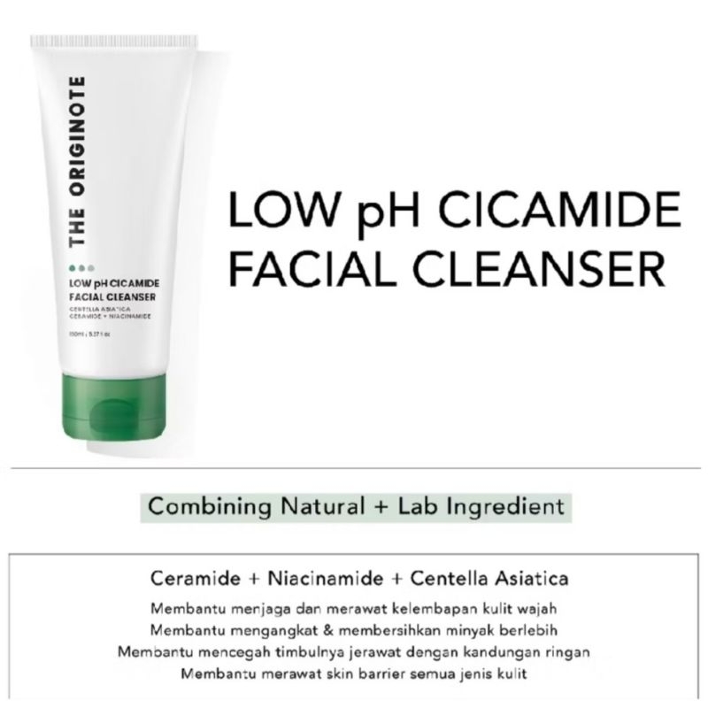 Jual The Originote Low pH Cicamide Facial Cleanser 150ml | Big Facial ...