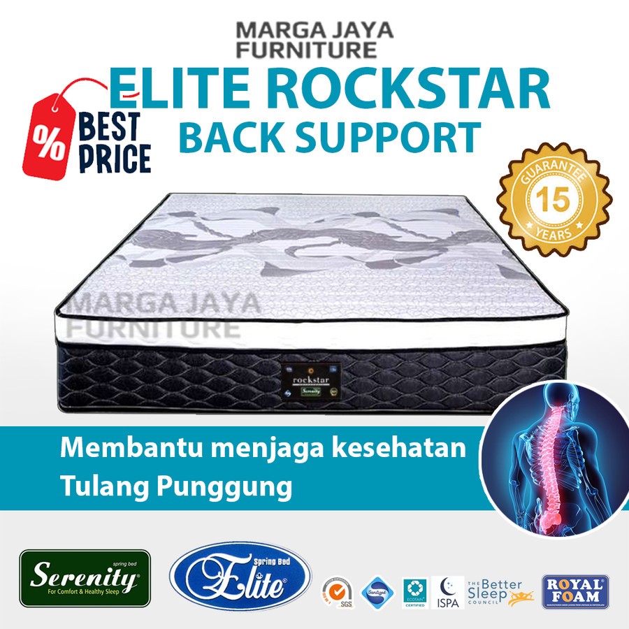 Jual Kasur Kesehatan Tulang Punggung Elite Serenity Rockstar Back ...