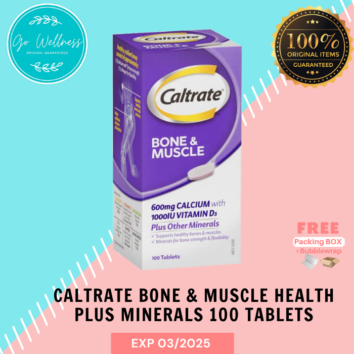 Jual Caltrate Bone & Muscle Health Plus Minerals (Calcium + Vitamin D ...