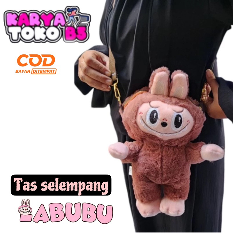 Jual Tas Selempang boneka Labubu , tas labubu Virall ,labubu macaronn ...