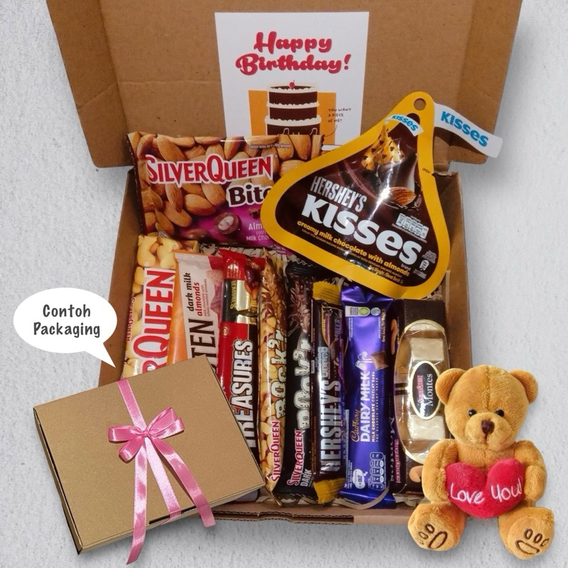 Jual Cokelat Gift Box Hampers Kado Hadiah Coklat Ulang Tahun Wisuda ...