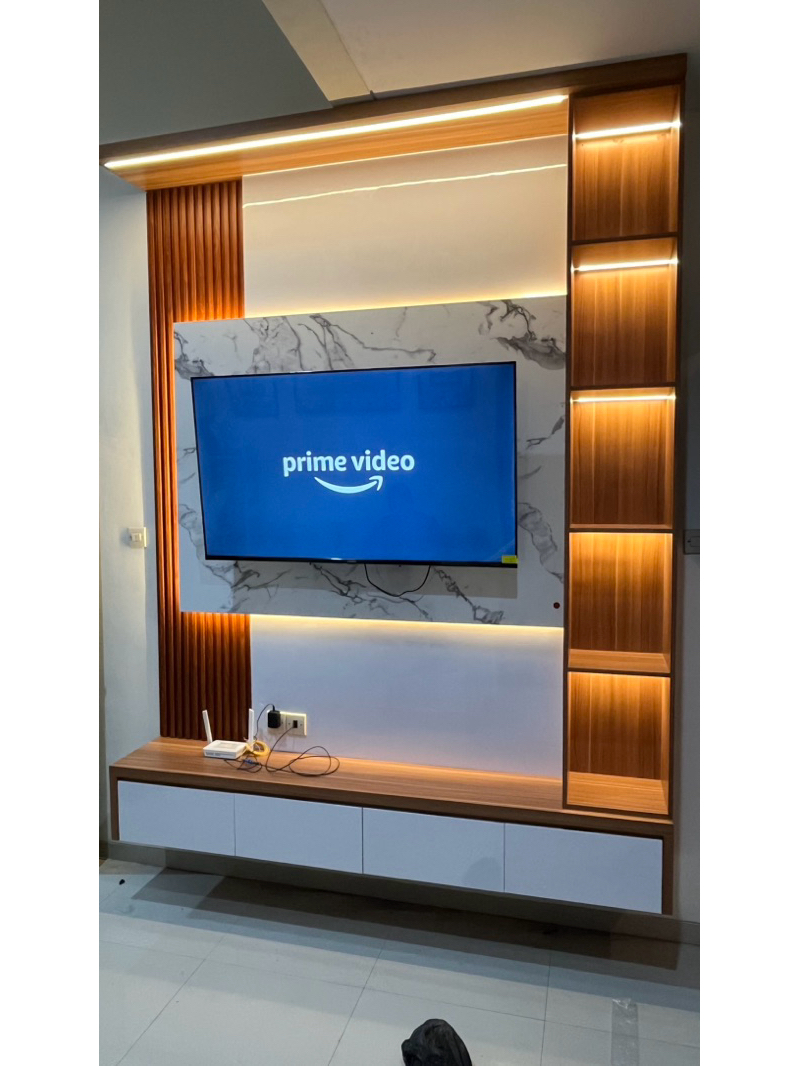 Jual Backdrop Tv minimalis custom | Shopee Indonesia