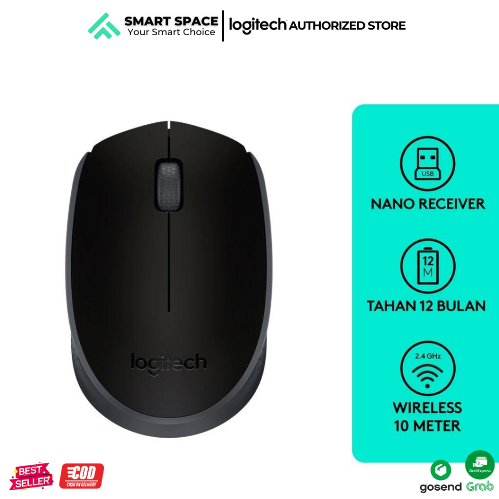 Jual [SPCE] Logitech M170 Mouse Wireless untuk Windows, Mac, ChromeOS ...
