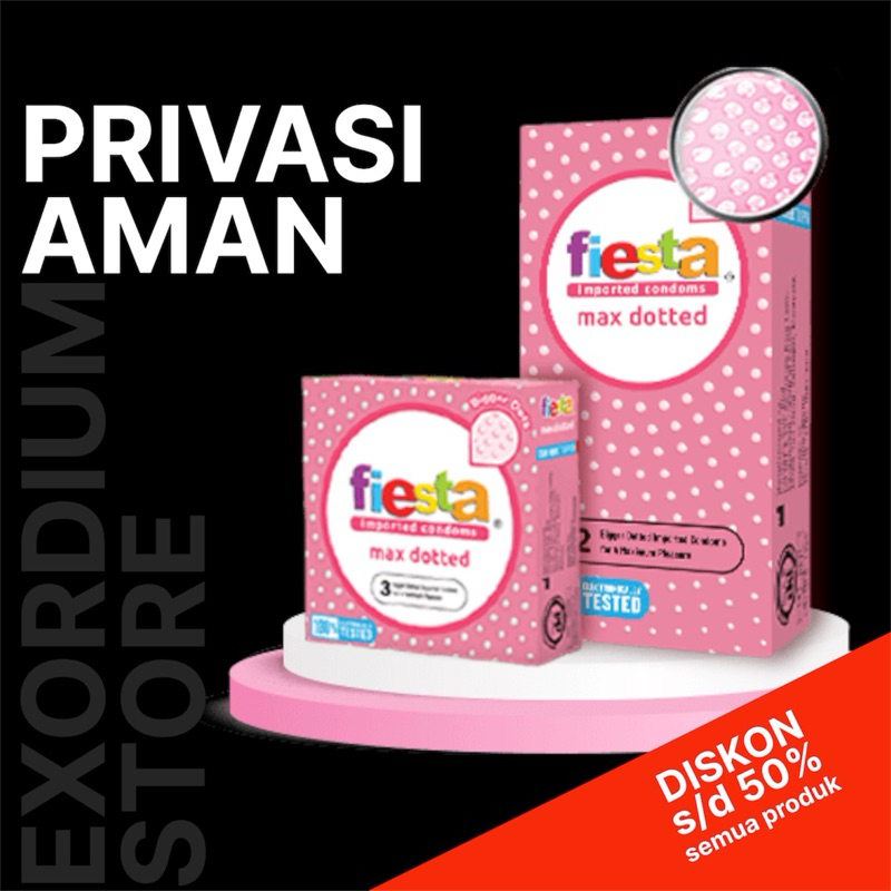 Jual kondom FIESTA MAX DOTTED 12 pcs | Shopee Indonesia