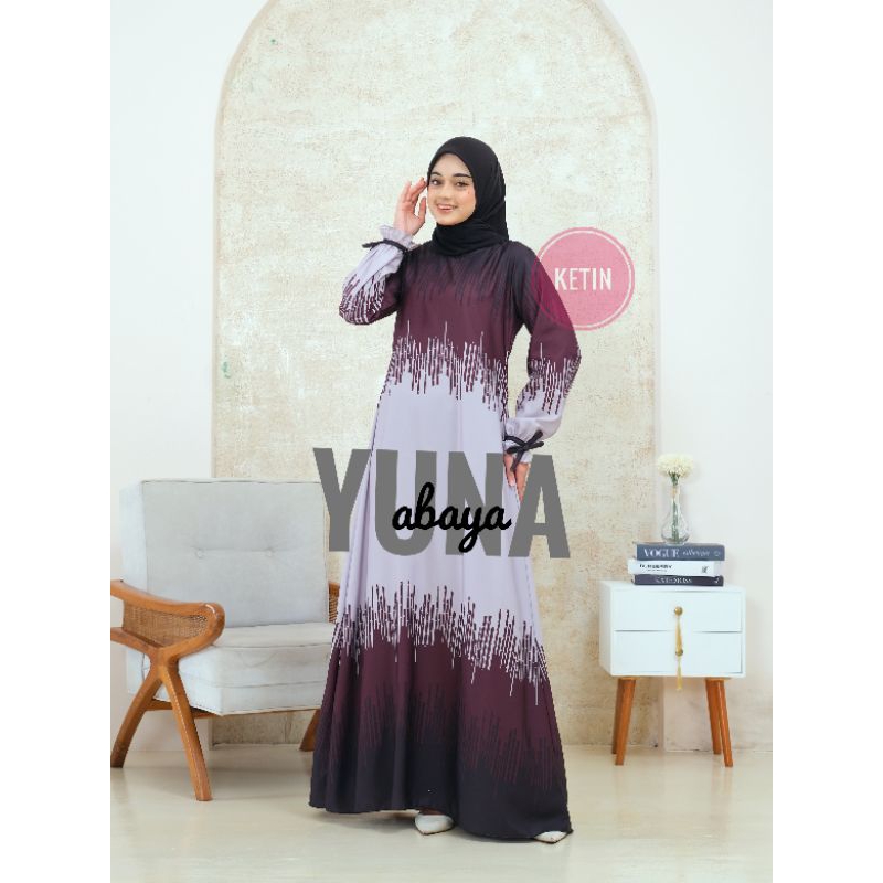 Jual Yuna Abaya Gamis Muslim Cantik Elegan By KETIN | Shopee Indonesia