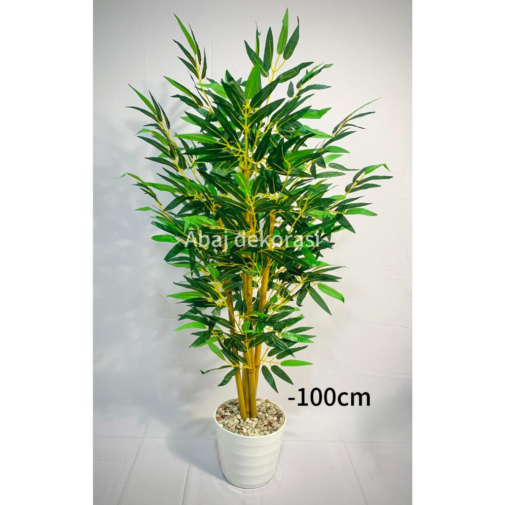 Jual Pohon Bambu Artificial 100cm Batang bambu dekorasi hiasan rumah ...