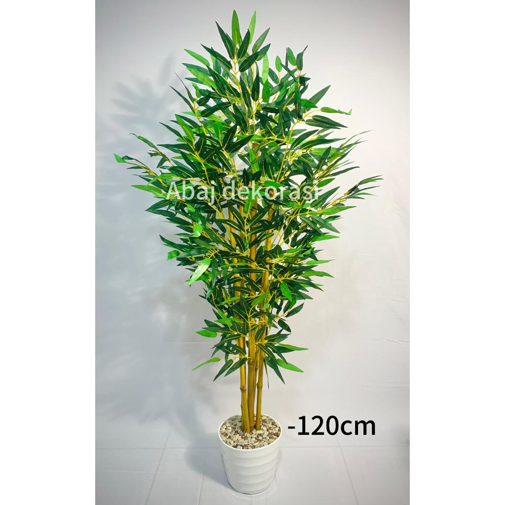 Jual Pohon bambu artificial 120cm hiasan pohon pojok bunga sudut ...