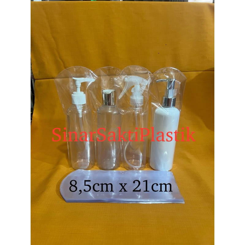 Jual plastik segel botol 250ml (botol triger/pump/sprey/fliptop ...