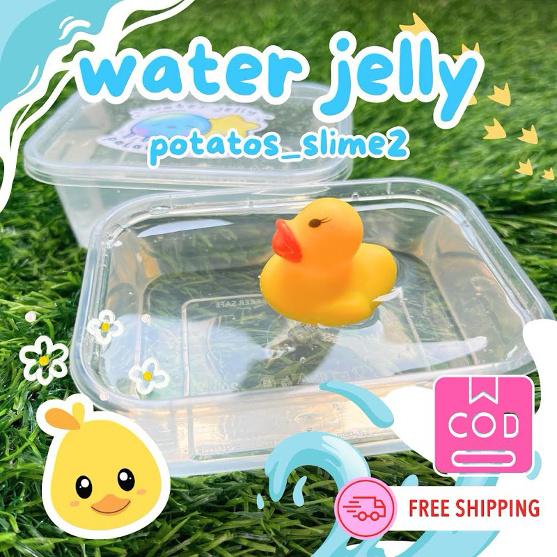 Jual Water Jelly Slime 200ml Teksture Clear Jelly Jigly Slime by ...
