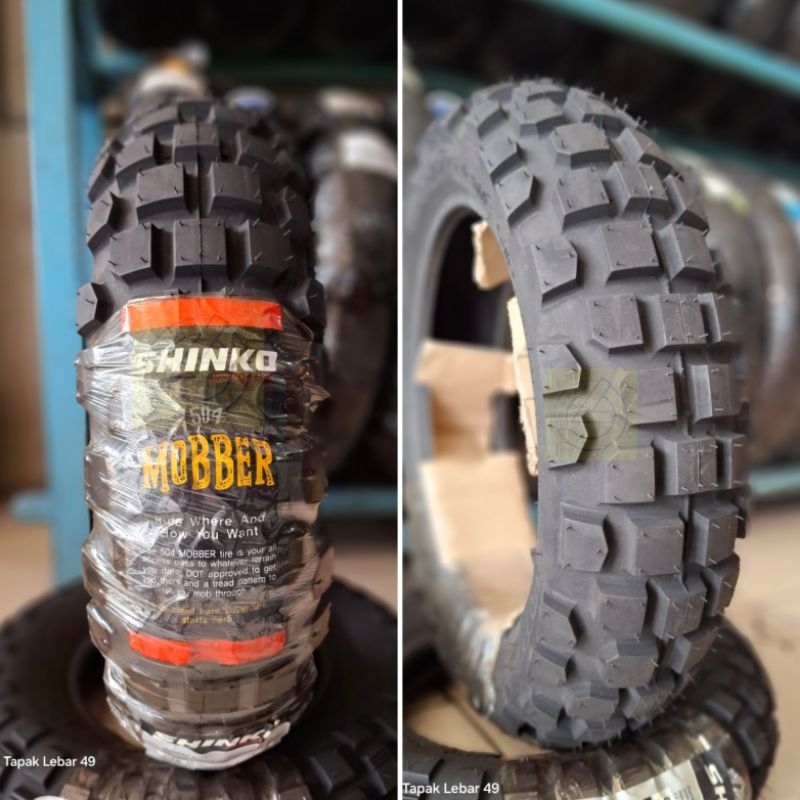 Jual Ban SHINKO R505 Mobber 130.70.12 Rim 12 Rear Tubeless Ban Dual Purpose untuk Harian Touring ...
