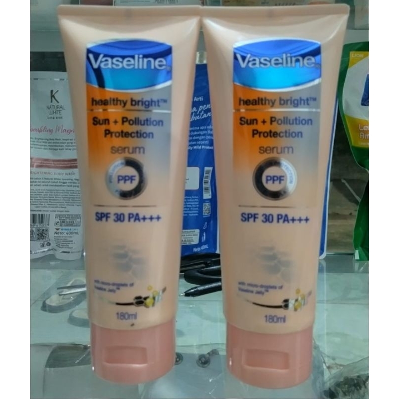 Jual Vaseline Healthy White serum spf30PA+++ 180ML | Shopee Indonesia