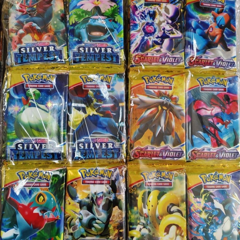 Jual 12 Sachet Mainan Kartu Foil Pokemon Tranding Card Game Koleksi ...